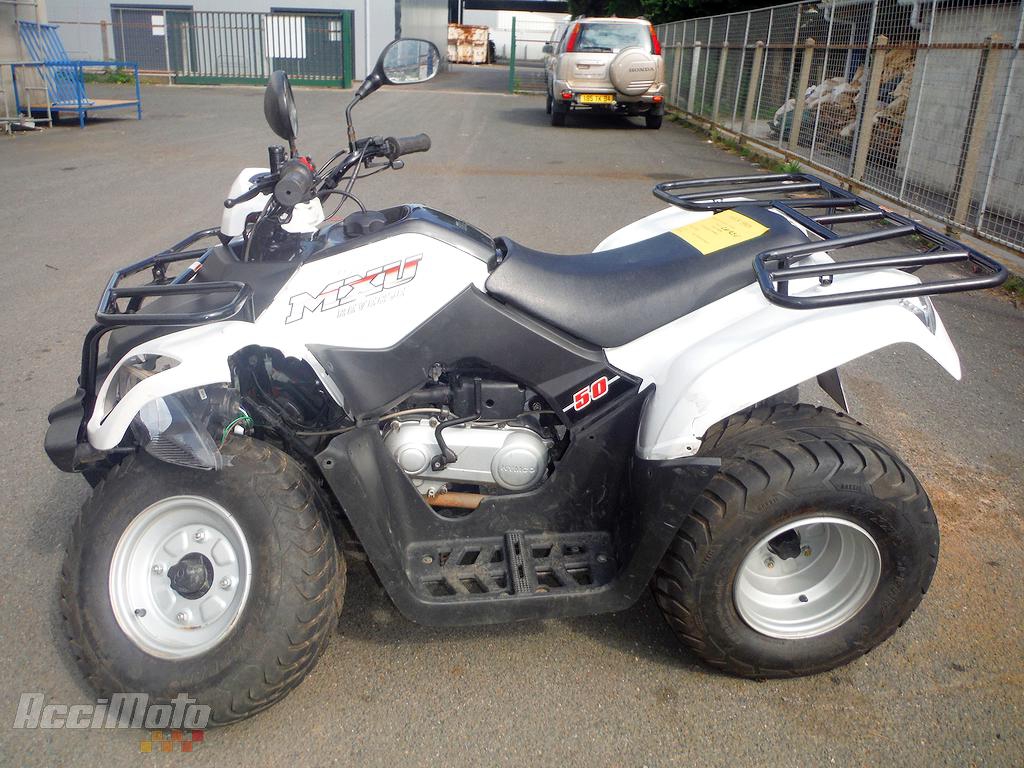 moto accidentée KYMCO ( QUAD ) MXU 50 BLANC